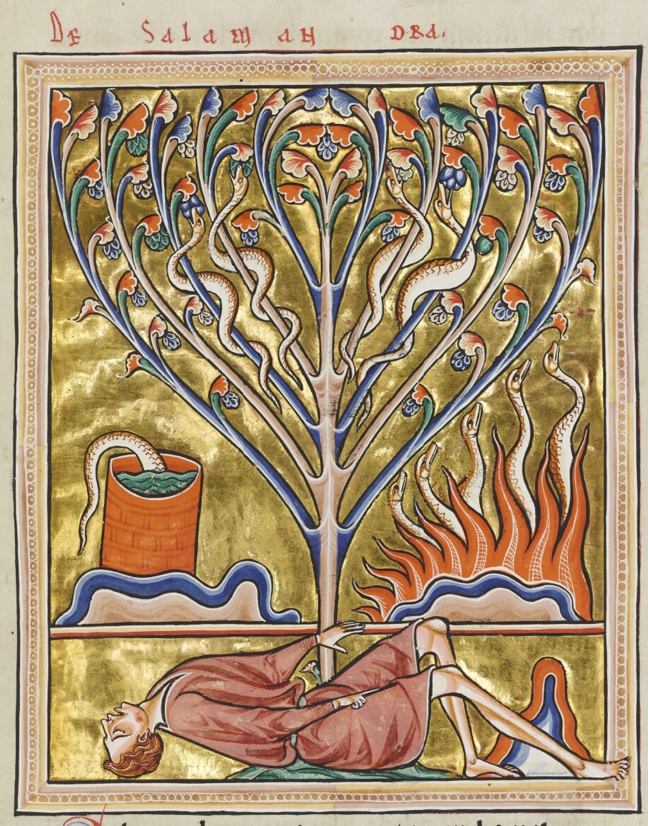 Medieval Bestiary : Beasts : Salamander